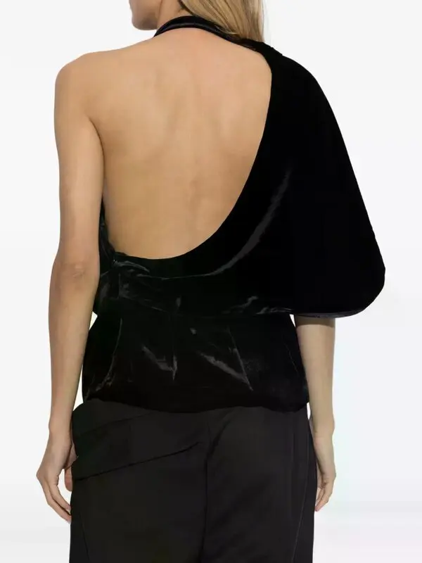 RÓHE One-shoulder Velvet Top
