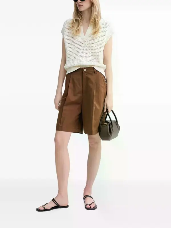 Marc O'polo Open-knit V-neck Vest - Neutrals