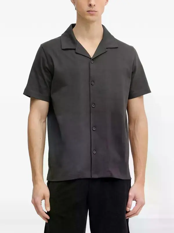 Marc O'polo Short-sleeve Camp-collar Shirt - Grey