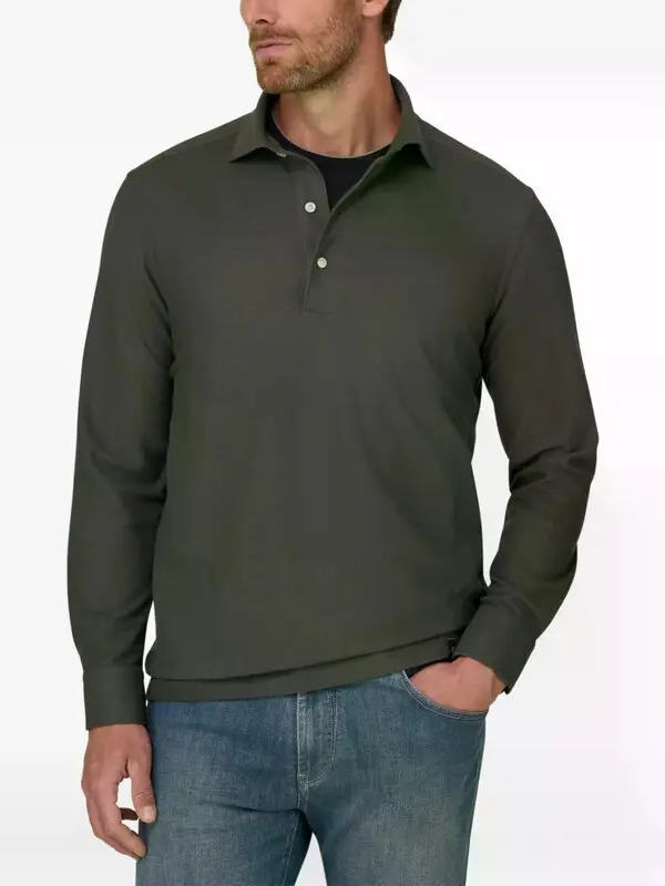 Boggi Milano Sakura Polo In Japanese Jersey