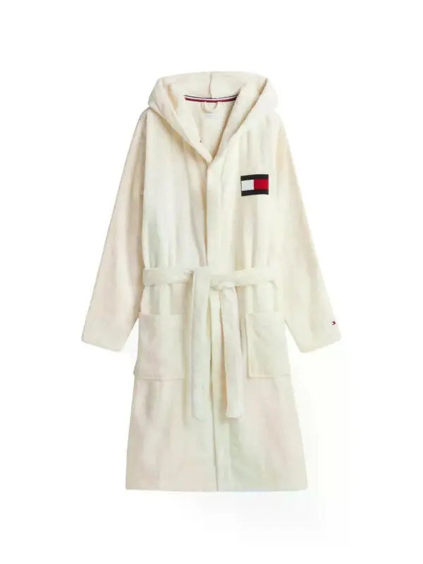 Tommy Hilfiger Logo-patch Hooded Bathrobe