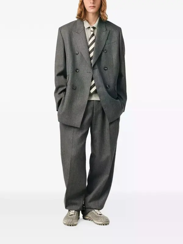 AMI Paris Double Breasted Wool Blazer