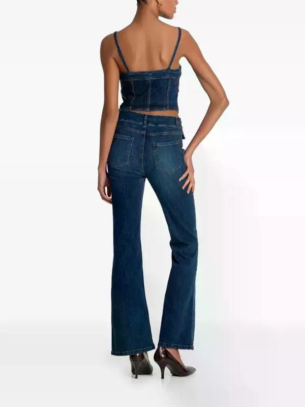 FRACOMINA Chain-link Flared Jeans