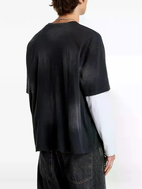 MISBHV Logo-print Faded-effect T-shirt