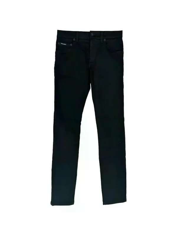 Dolce & Gabbana Logo-patch Slim-fit Jeans