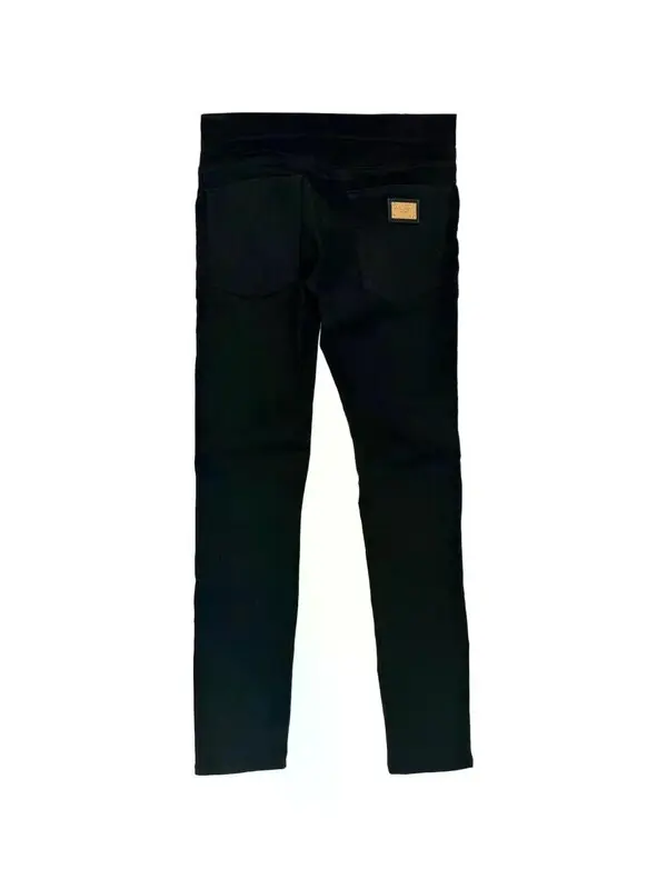 Dolce & Gabbana Logo-patch Slim-fit Jeans