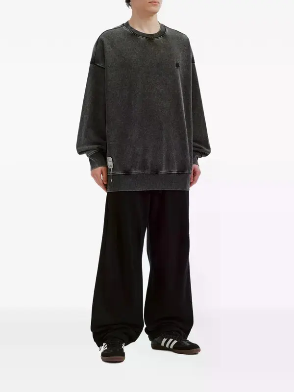 FIVE CM Star-patch Acid-wash Sweatshirt