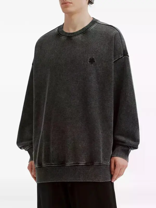 FIVE CM Star-patch Acid-wash Sweatshirt