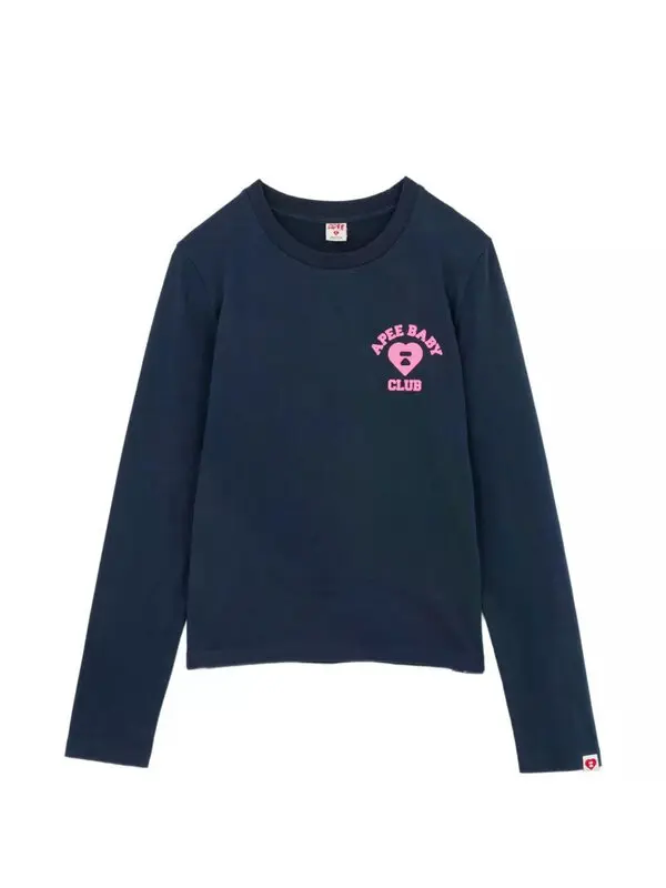 AAPE BY *A BATHING APE Apee Baby Club Mini Heart Logo T-shirt - Blue
