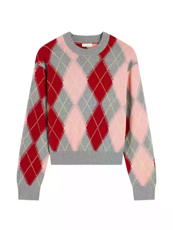 Tommy Hilfiger Argyle-pattern Cotton Jumper