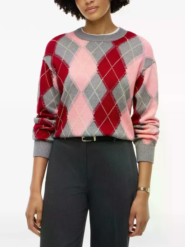 Tommy Hilfiger Argyle-pattern Cotton Jumper