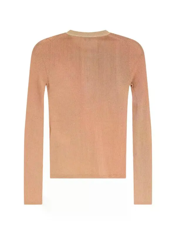 Chloé Henley Ribbed-knit T-shirt