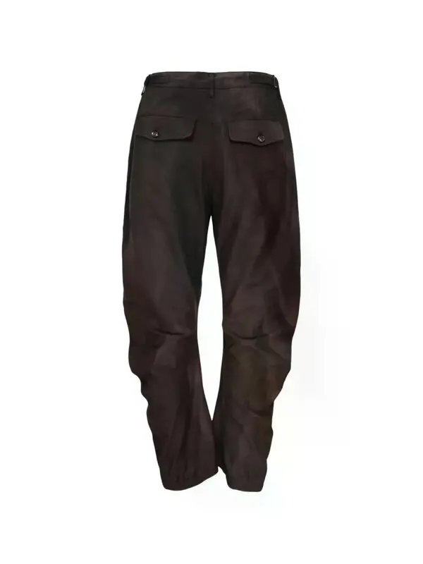 JIYONGKIM Sun-bleached Panelled Tapered Trousers