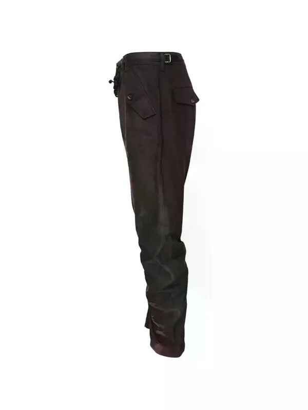 JIYONGKIM Sun-bleached Panelled Tapered Trousers