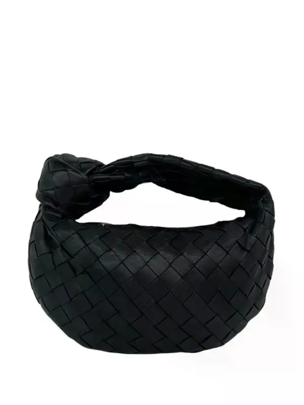 Bottega Veneta 2012-2026 Mini Nappa Intrecciato Jodie Hobo Bag - Black