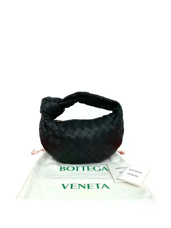 Bottega Veneta 2012-2026 Mini Nappa Intrecciato Jodie Hobo Bag - Black
