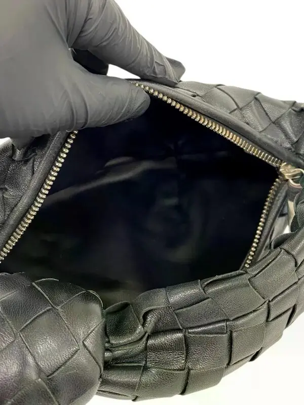 Bottega Veneta 2012-2026 Mini Nappa Intrecciato Jodie Hobo Bag - Black