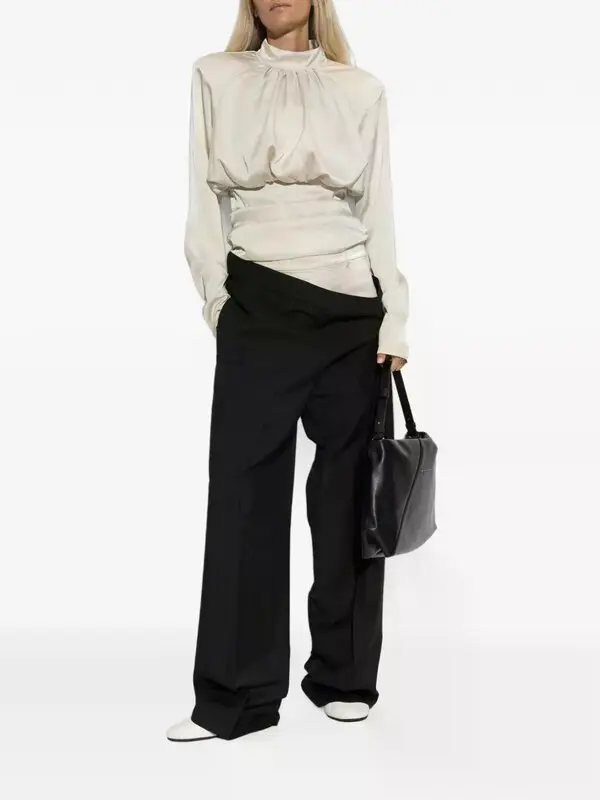 RÓHE Pleated Fold-over Trousers