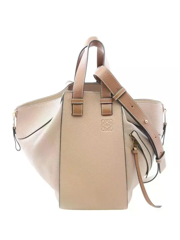 Loewe 2010-2026 Small Grained Calfskin Drawstring Hammock Bag Satchel