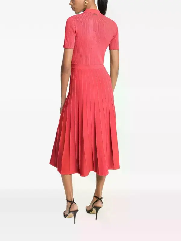 Michael Kors Ribbed-knit Polo Dress