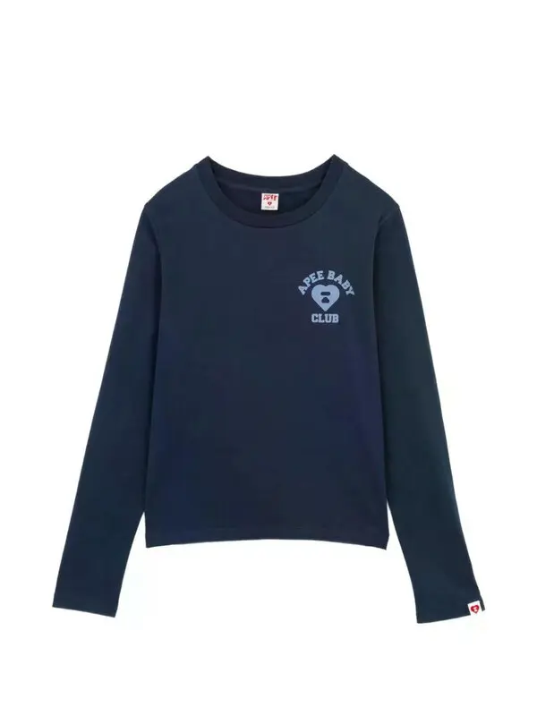 AAPE BY *A BATHING APE Apee Baby Club Mini Heart Logo T-shirt - Blue