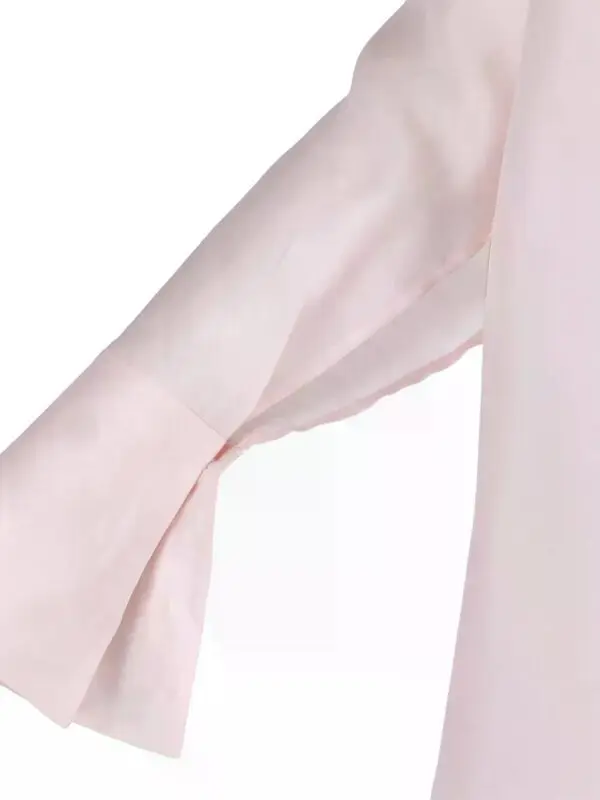 SA SU PHI Tie-neck Silk Shirt