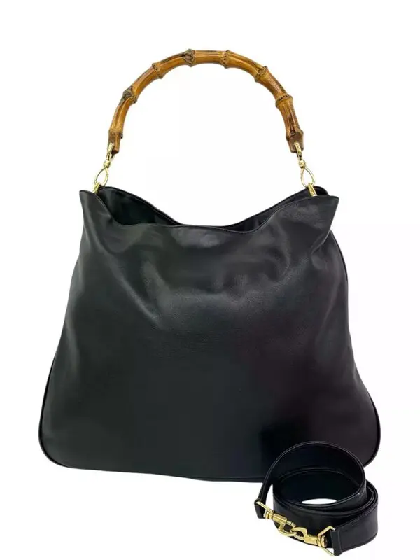 Gucci 1990-2000 Calfskin Bamboo Satchel