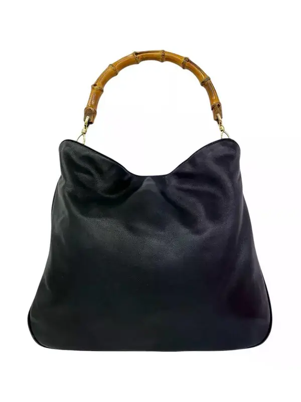 Gucci 1990-2000 Calfskin Bamboo Satchel