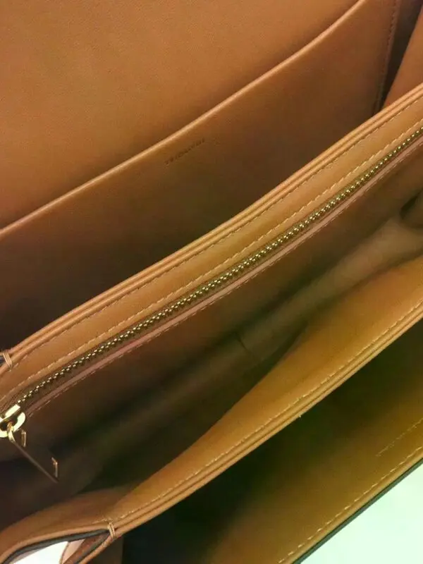 Celine 2000-2026 Classique Canvas And Calfskin Triomphe Crossbody Bag