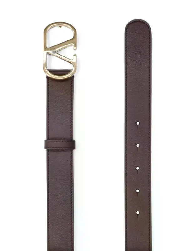 Valentino Garavani Vlogo Signature Leather Belt