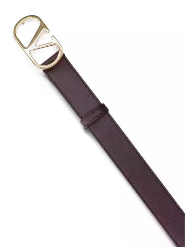 Valentino Garavani Vlogo Signature Leather Belt