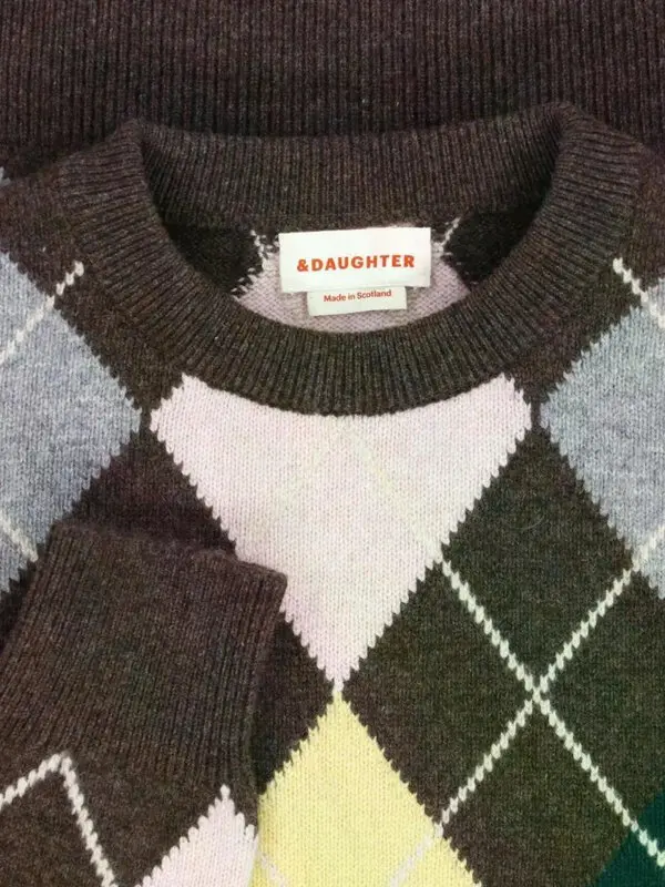 &daughter Ava Argyle Wool Sweater