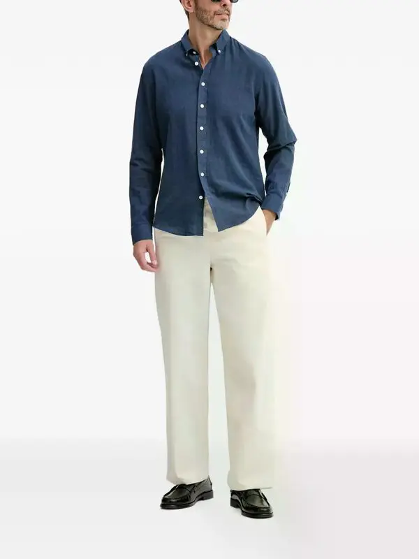 LINDBERGH Button-down Linen Shirt
