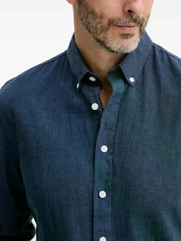 LINDBERGH Button-down Linen Shirt