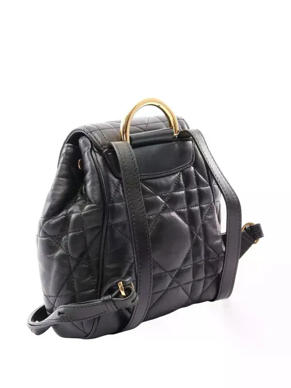 Dior 2000-2026 Small Lambskin Macrocannage Caro Backpack