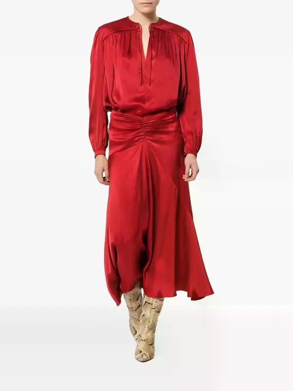 Isabel Marant Étoile Laraya Fluid Silk Satin Blouse