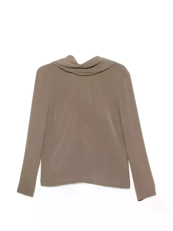 RAME Cowl-neck Backless Blouse