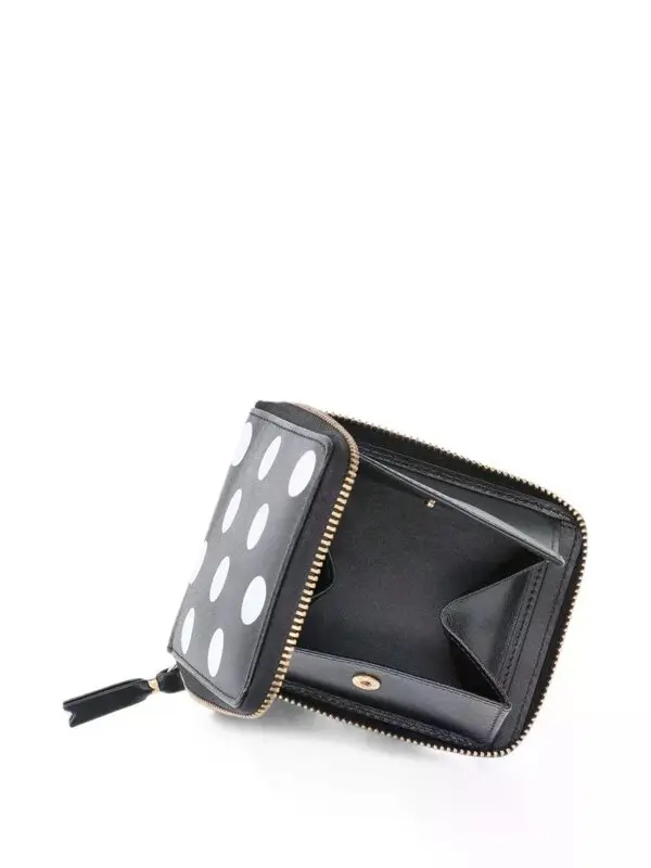 Comme Des Garçons Polka-dot Leather Wallet