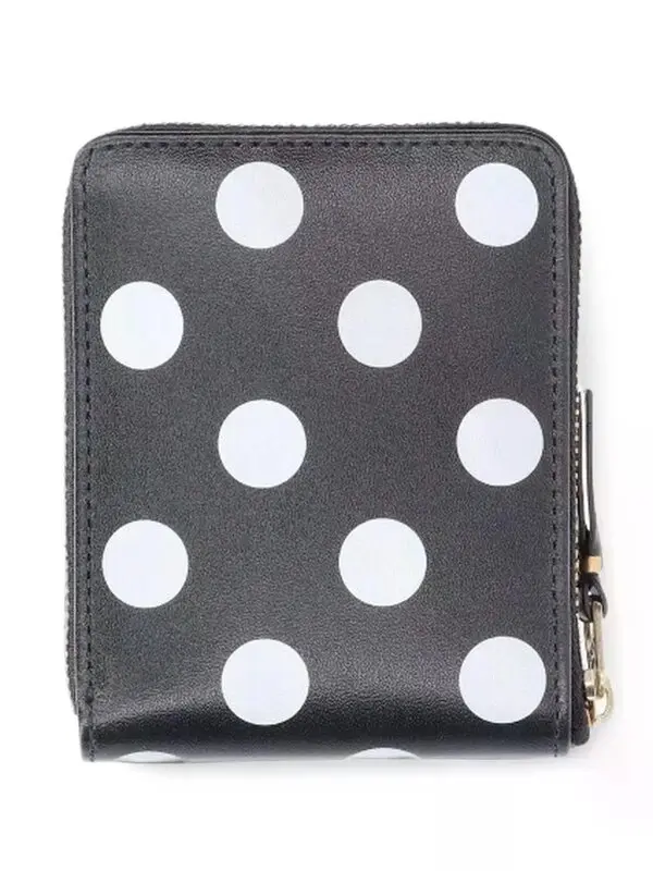 Comme Des Garçons Polka-dot Leather Wallet