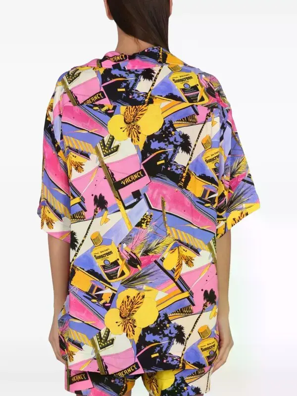 Palm Angels Printed Short-sleeve Shirt