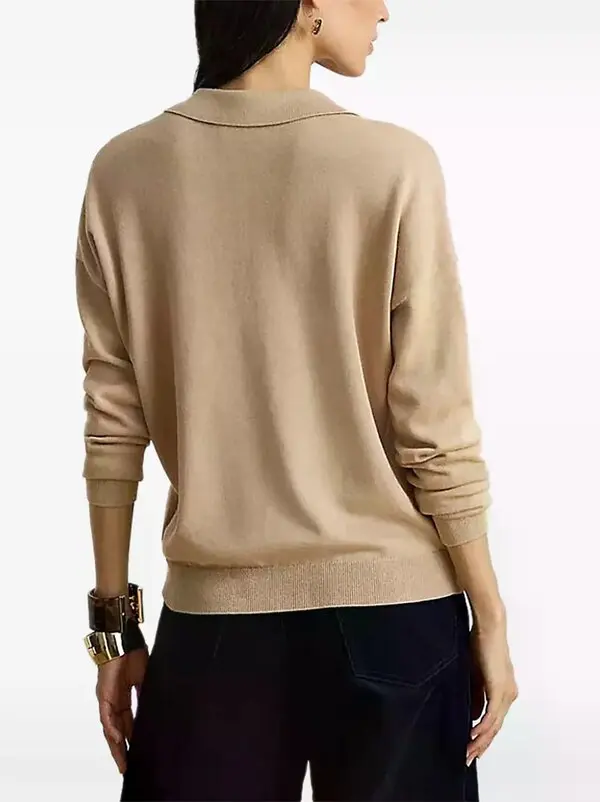 Ralph Lauren V-neck Spread-collar Sweater
