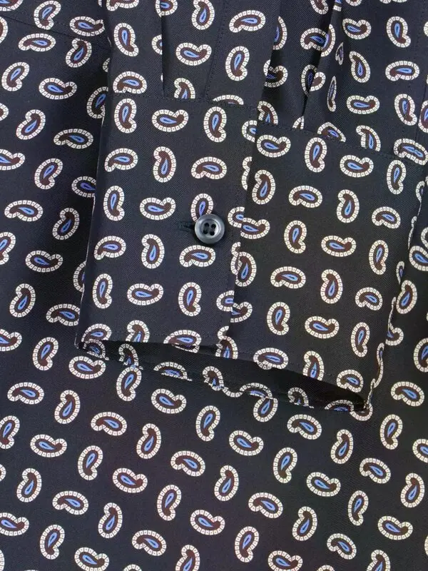 Prada Paisley-print Silk Shirt