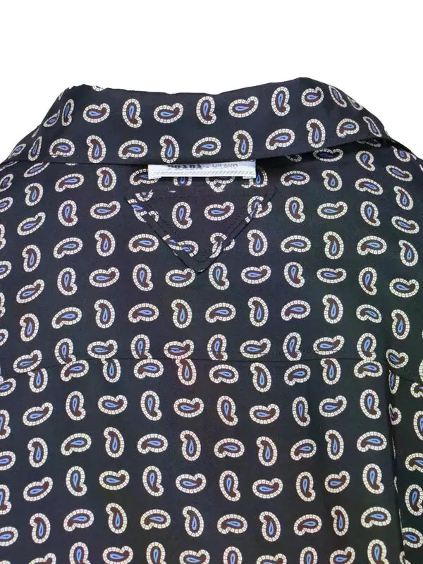 Prada Paisley-print Silk Shirt