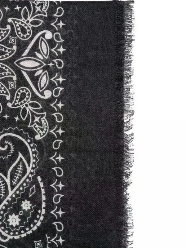 MC2 SAINT BARTH Paisley-print Frayed Scarf