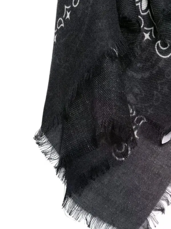 MC2 SAINT BARTH Paisley-print Frayed Scarf