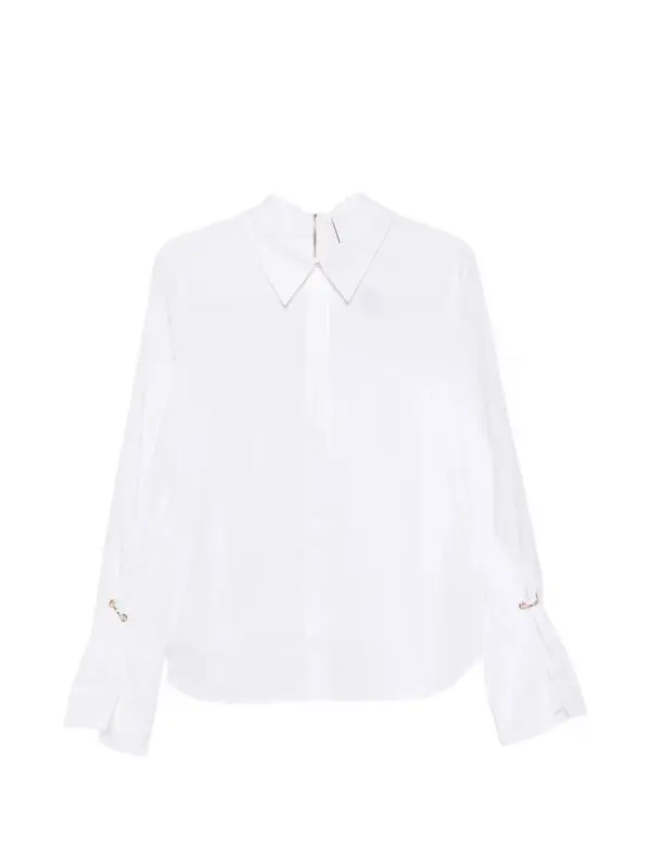 Erika Cavallini Ring-detail Flared-sleeve Shirt