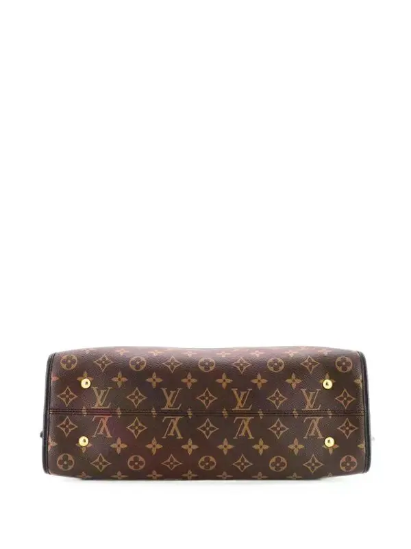 LOUIS VUITTON Popincourt Nm Handbag Monogram Canvas With Leather Mm Satchel - Black