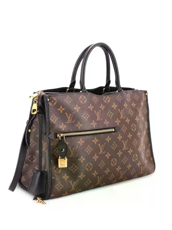 LOUIS VUITTON Popincourt Nm Handbag Monogram Canvas With Leather Mm Satchel