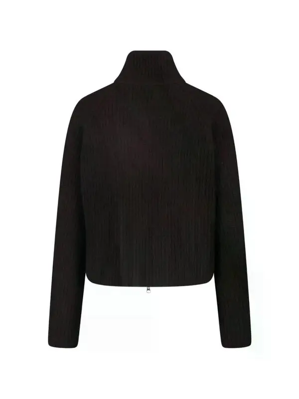 LISA YANG Ribbed Zip-up Cardigan