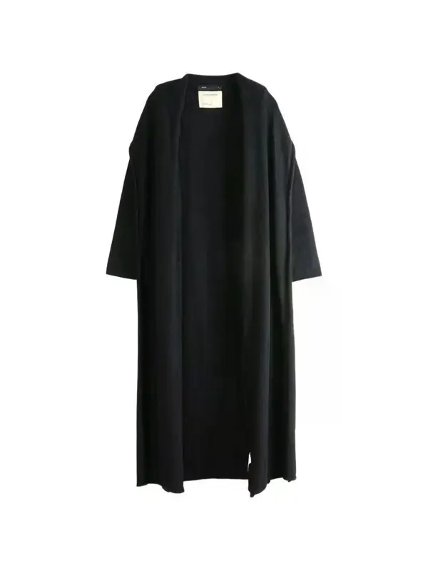 Frenckenberger Shawl-collar Open-front Cardigan